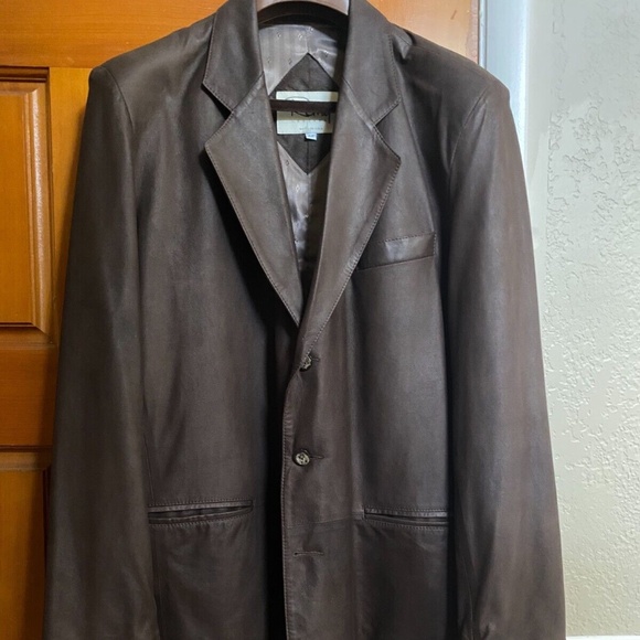 Remy Leather | Jackets & Coats | Remy Mens Brown Lambskin Leather ...